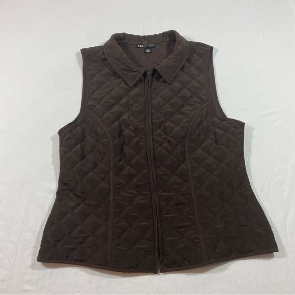 I.N. Studio | Jackets & Coats | In Studio Quilted Collared Vest Zipup ...